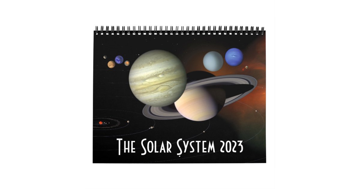 2023 Solar System Space Astronomy Planets Universe Kalender | Zazzle.de