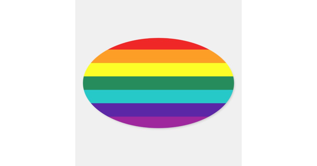 7 Stripes Rainbow Gay Pride Flag Sticker | Zazzle.de