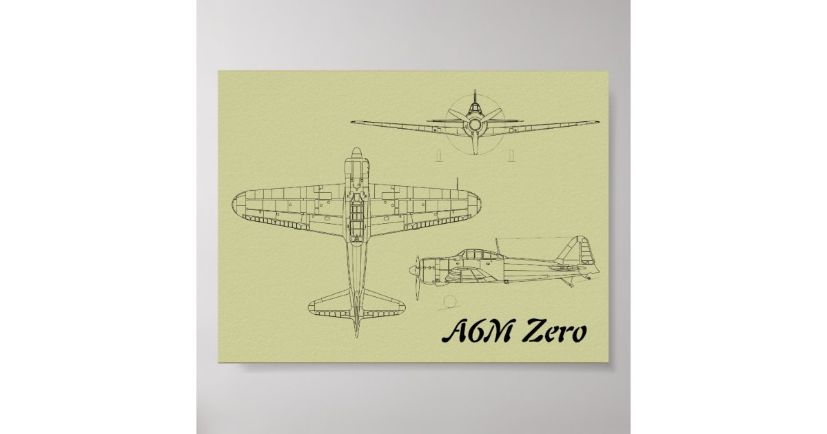A6M Null Poster | Zazzle.de