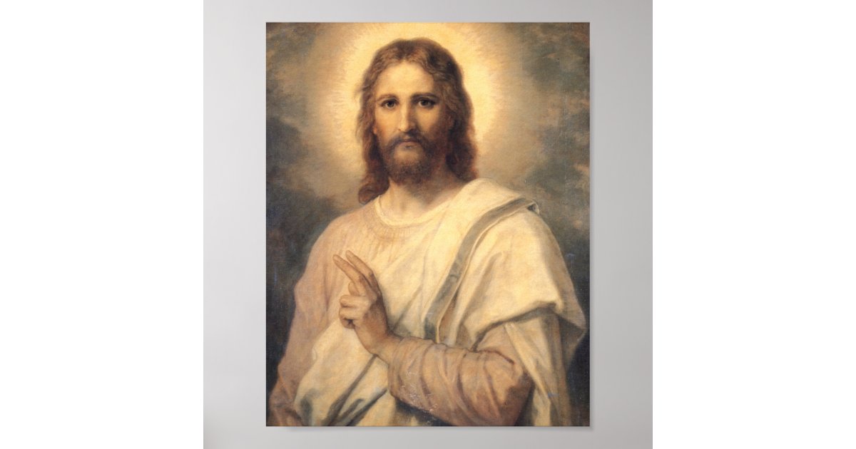Abbildung Jesu Christi von Heinrich Hofmann Poster | Zazzle.de