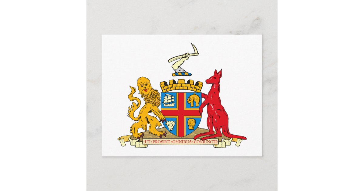 Adelaide Coat of Arms Postcard Postkarte | Zazzle.de