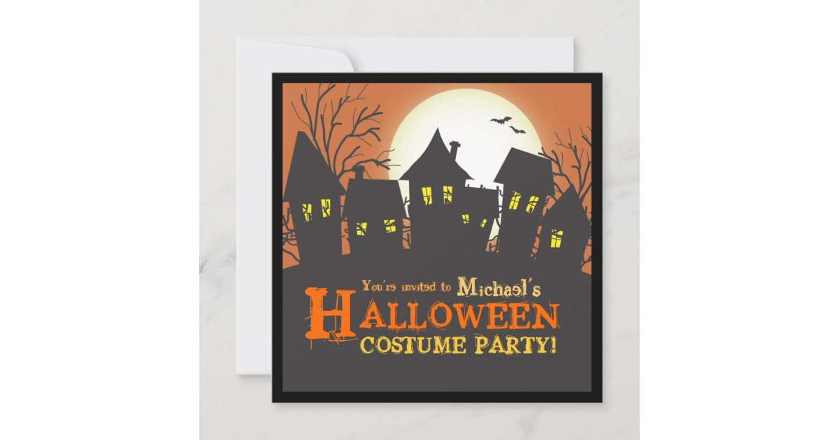 Albtraum-Nachbarschafts-Halloween-Party-Einladung Einladung | Zazzle.de