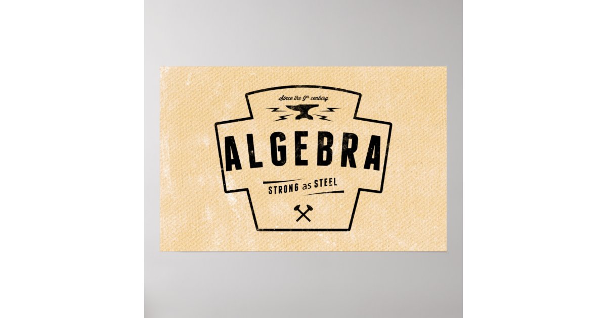 Algebra - Math Posters Poster | Zazzle.de