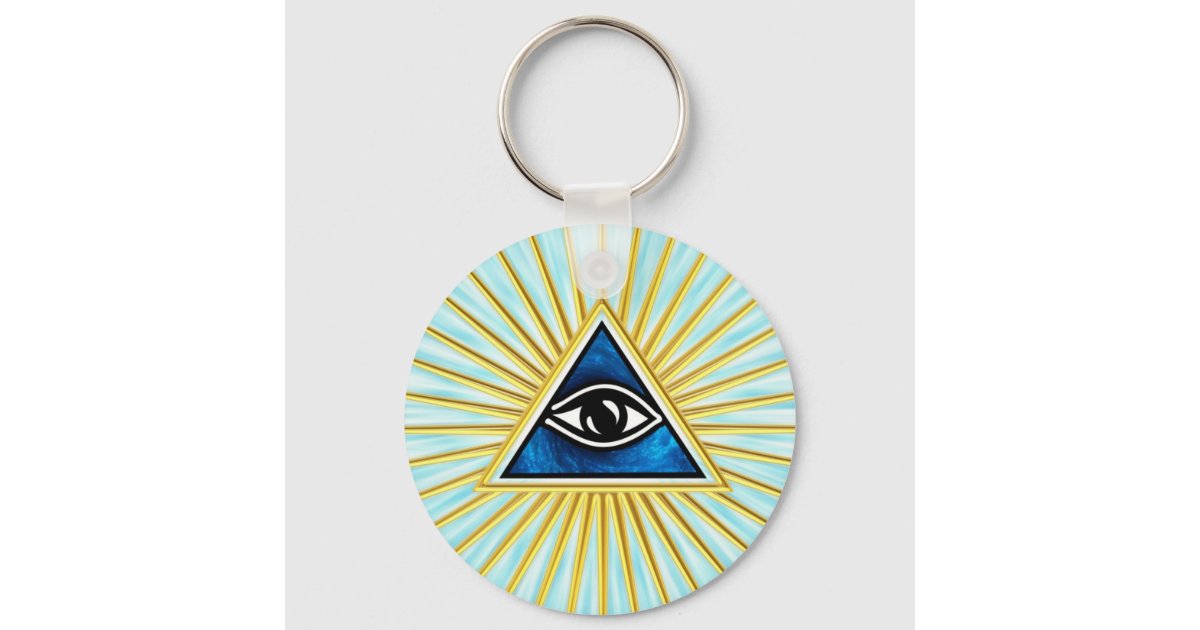 Allsehendes Auge Gottes, Pyramide, Freimaurer Schlüsselanhänger | Zazzle.de
