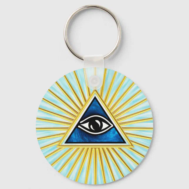 Allsehendes Auge Gottes, Pyramide, Freimaurer Schlüsselanhänger | Zazzle.de