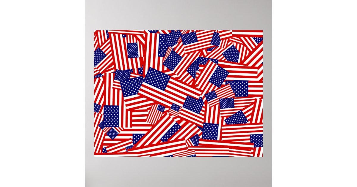 American Flag Collage Poster | Zazzle.de