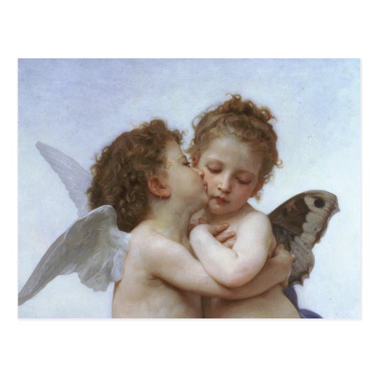 Amor und Psyche als Babys Postkarte | Zazzle.de