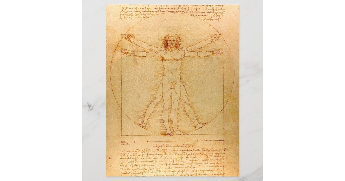 Anatomie des Menschen, Vitruvianischer Mensch von Flyer | Zazzle.de