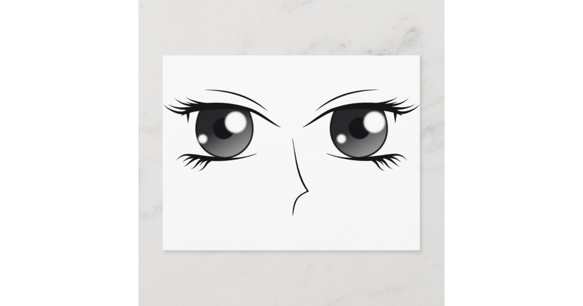 Anime Eyes - Manga Postkarte | Zazzle.de