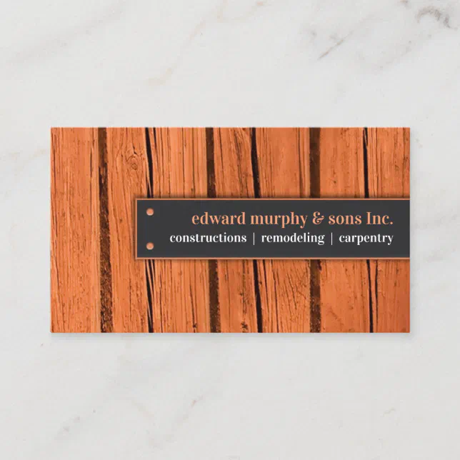 Bau der Carpentry Business Card Visitenkarte | Zazzle.de