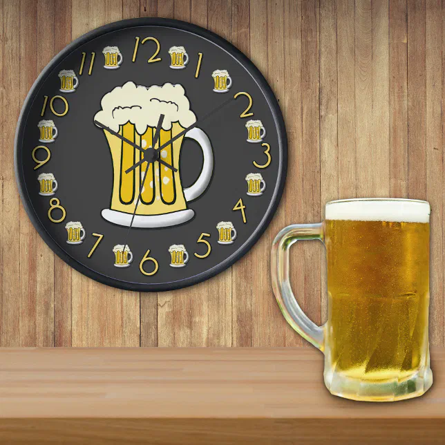 Beer Thirty Clock Wanduhr | Zazzle.de