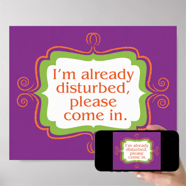 Bereits gestört, bitte melden Sie sich an Poster | Zazzle.de