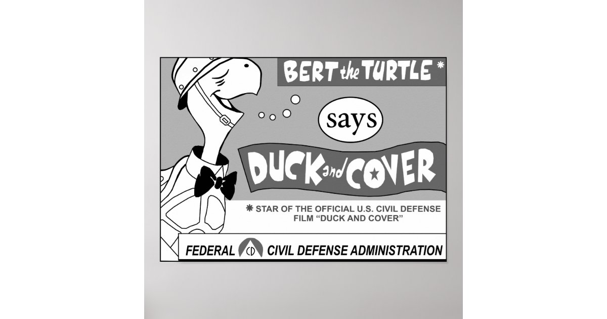 Bert the Turtle Says Poster | Zazzle.de