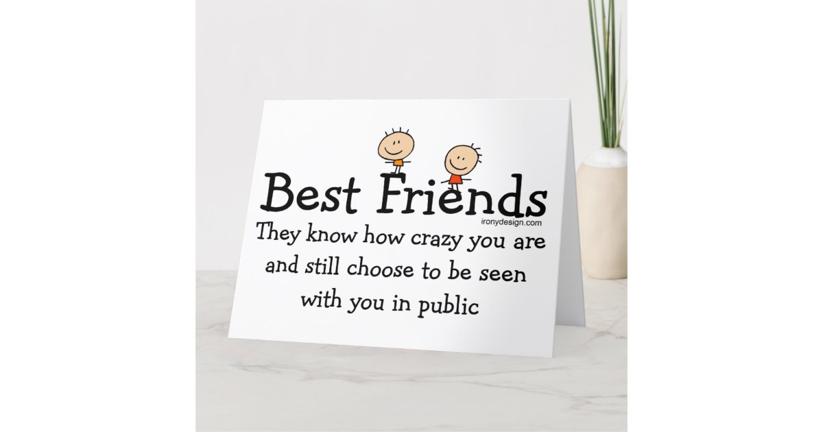 Beste Freund-Karten Karte | Zazzle.de