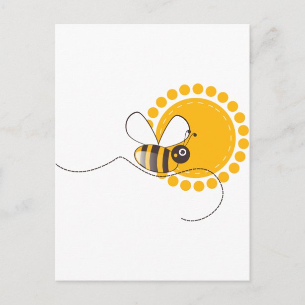 Bienen Cartoon Postkarten | Zazzle.de
