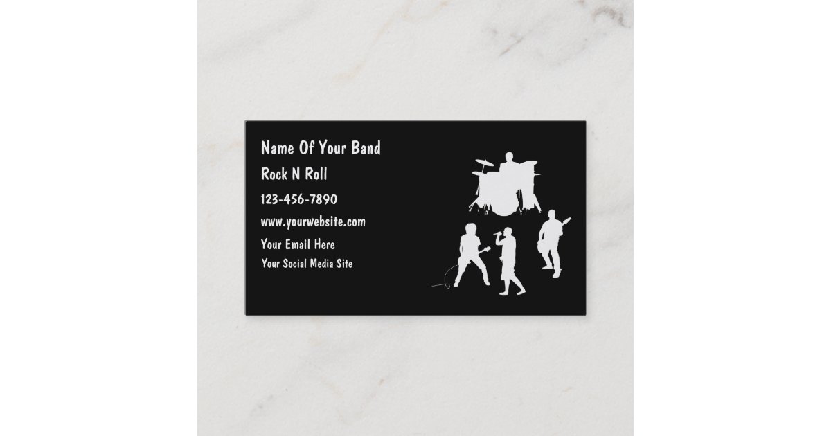 Billige Musiker-Band-Visitenkarten Visitenkarte | Zazzle.de