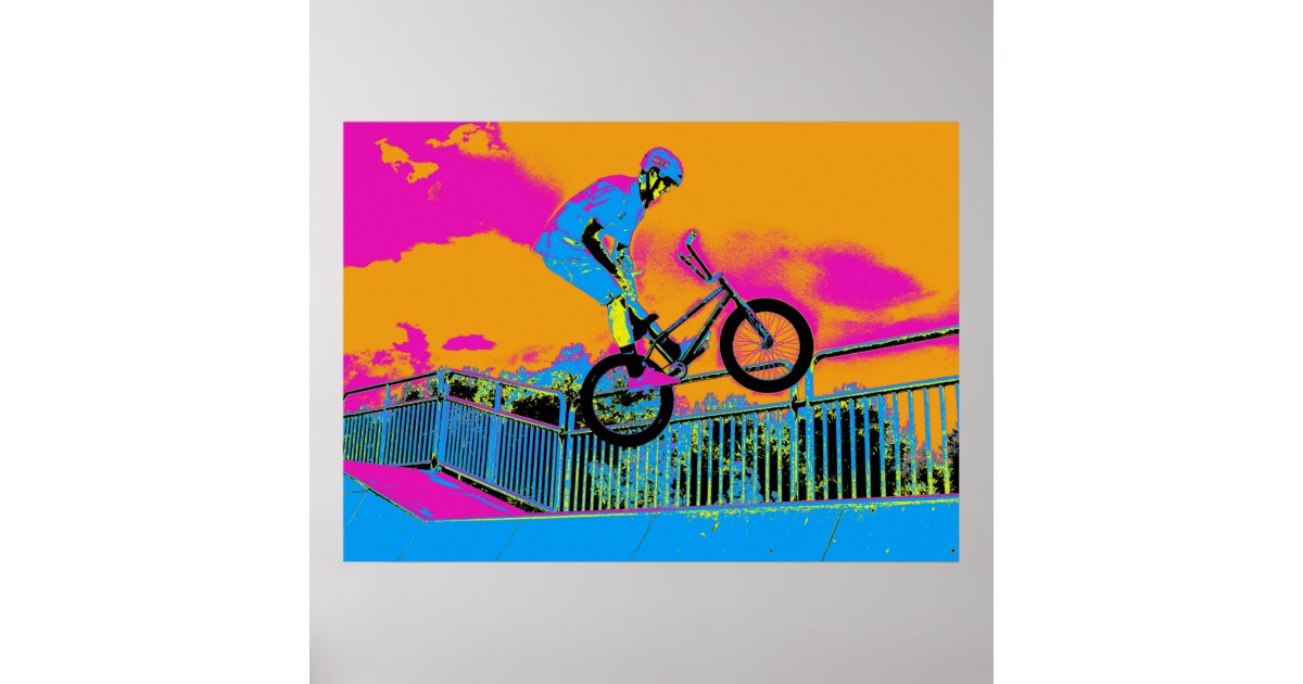BMX Trickster - BMX Trick Bike Poster | Zazzle.de
