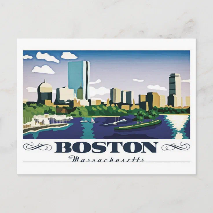 Boston, Massachusetts Postkarte | Zazzle.de