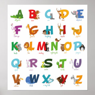 Alphabet Poster | Zazzle.de