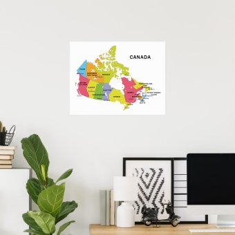 Canada Map Poster | Zazzle.de