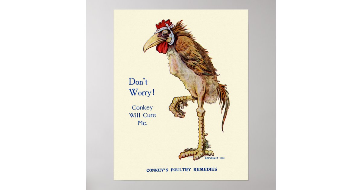 Conkeys Poultry Remeases Poster | Zazzle.de