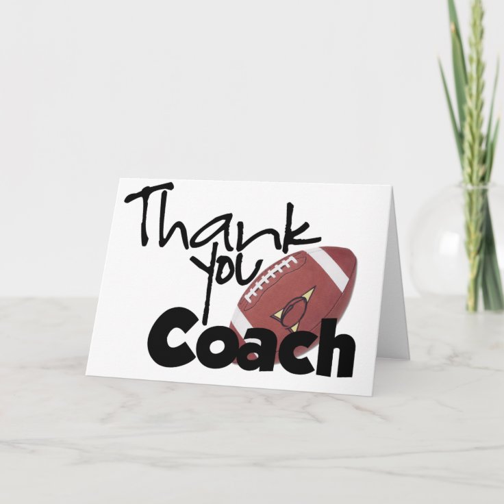 Danke, Coach, Fußball Dankeskarte | Zazzle.de