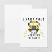 Danke, dass du mir einen sicheren Schulbusfahrer b Dankeskarte | Zazzle.de