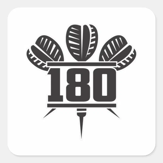 Darts 180 Dart Dartboard Bullseye Arrow Geschenkid Quadratischer ...