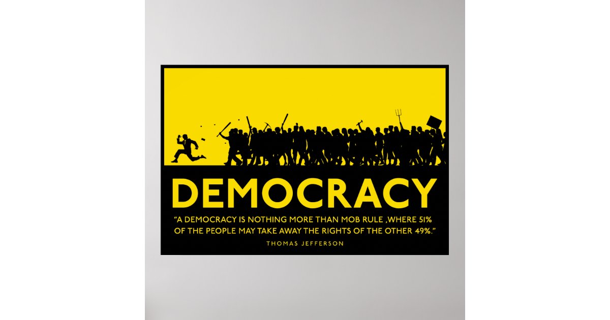 Demokratie-Poster Poster | Zazzle.de