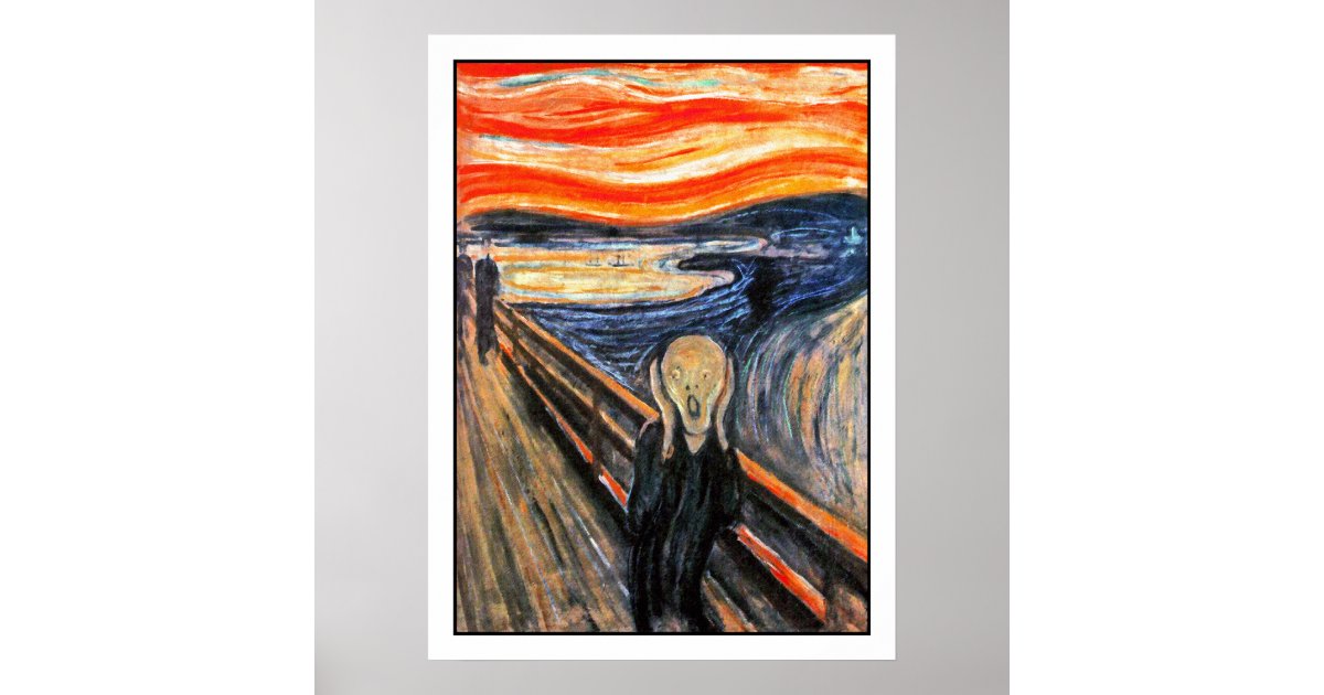 "Der Schrei" von Edvard Munch Poster | Zazzle.de