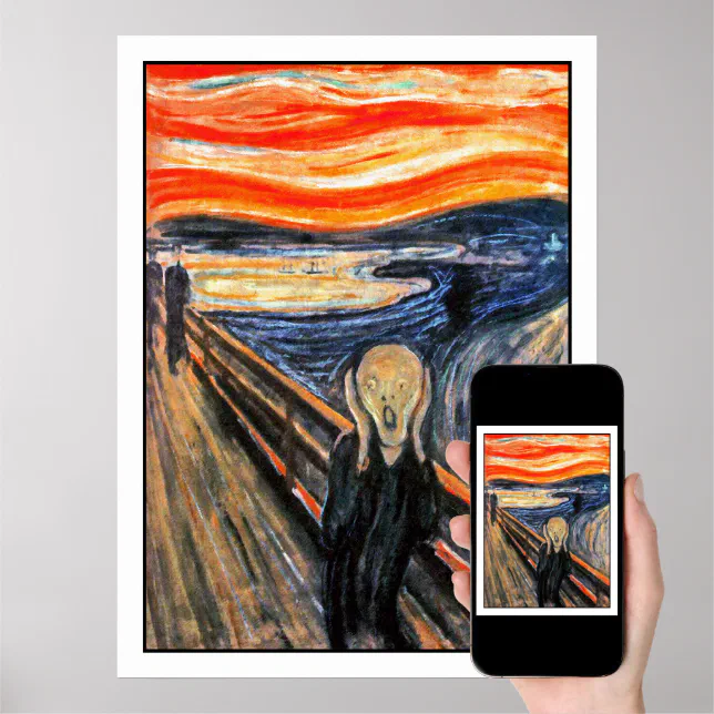 "Der Schrei" von Edvard Munch Poster | Zazzle.de