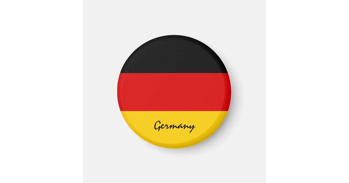 Deutsche Flagge & Deutschland - Reise-/Sportfans Magnet | Zazzle.de