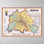 " Deutschland: 1962 Berlin WALL Karte ... Poster | Zazzle.de