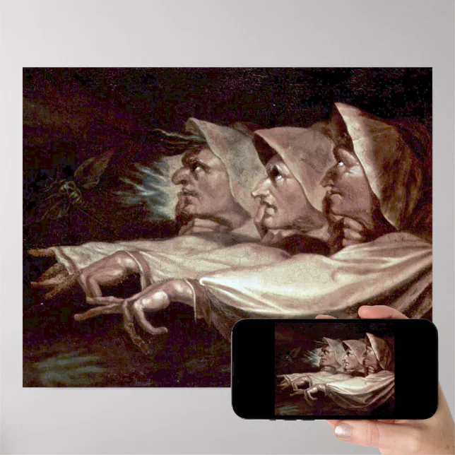 Die drei Hexen von Henry Fuseli Poster | Zazzle.de