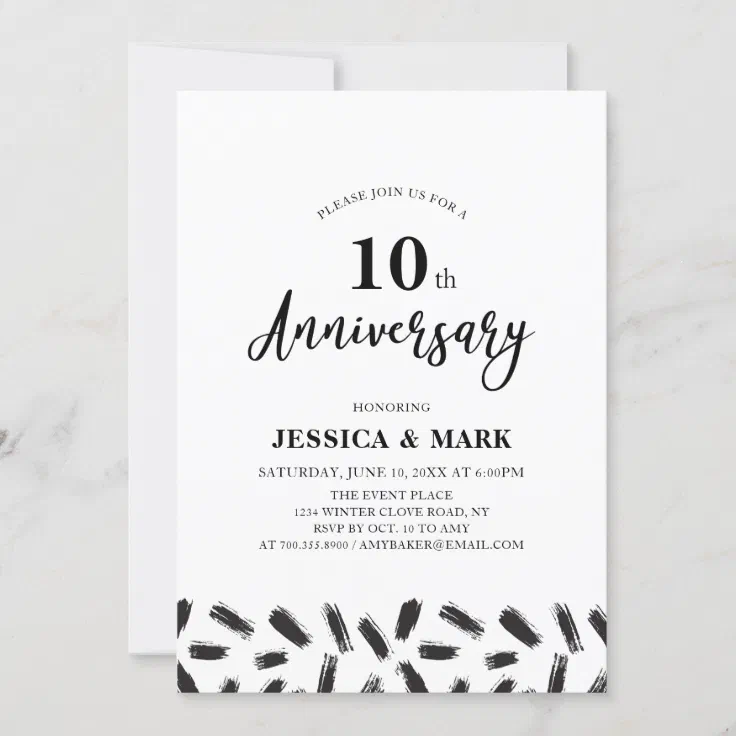 Einladung Zum 10 Hochzeitstag