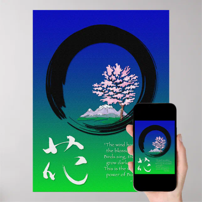 Enso Circle und Zen Weisheit von Ryokan Poster | Zazzle.de