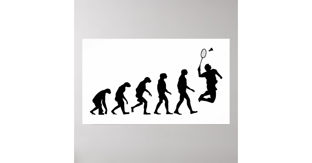 Evolution Badminton Poster | Zazzle.de