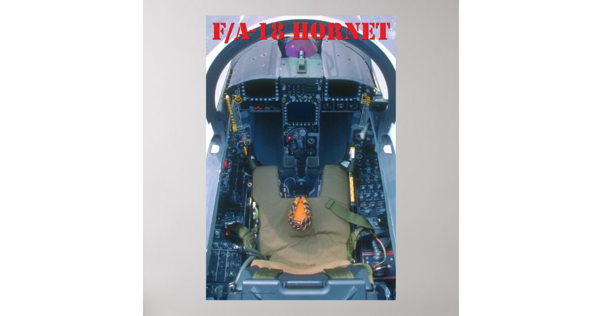 F/A-18 Cockpit-Poster Poster | Zazzle.de