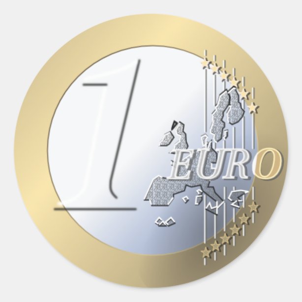 Geld Euro Aufkleber | Zazzle.de