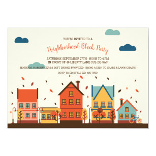 Nachbarschaft Einladungen | Zazzle.de