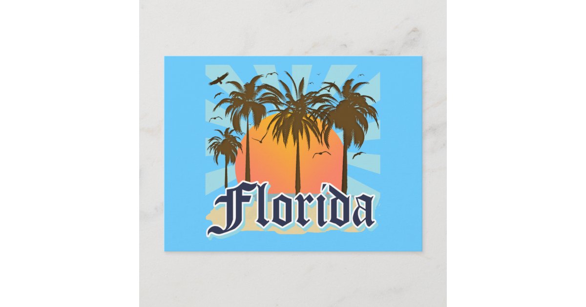 Florida The Sunshine Staat USA Postkarte | Zazzle.de