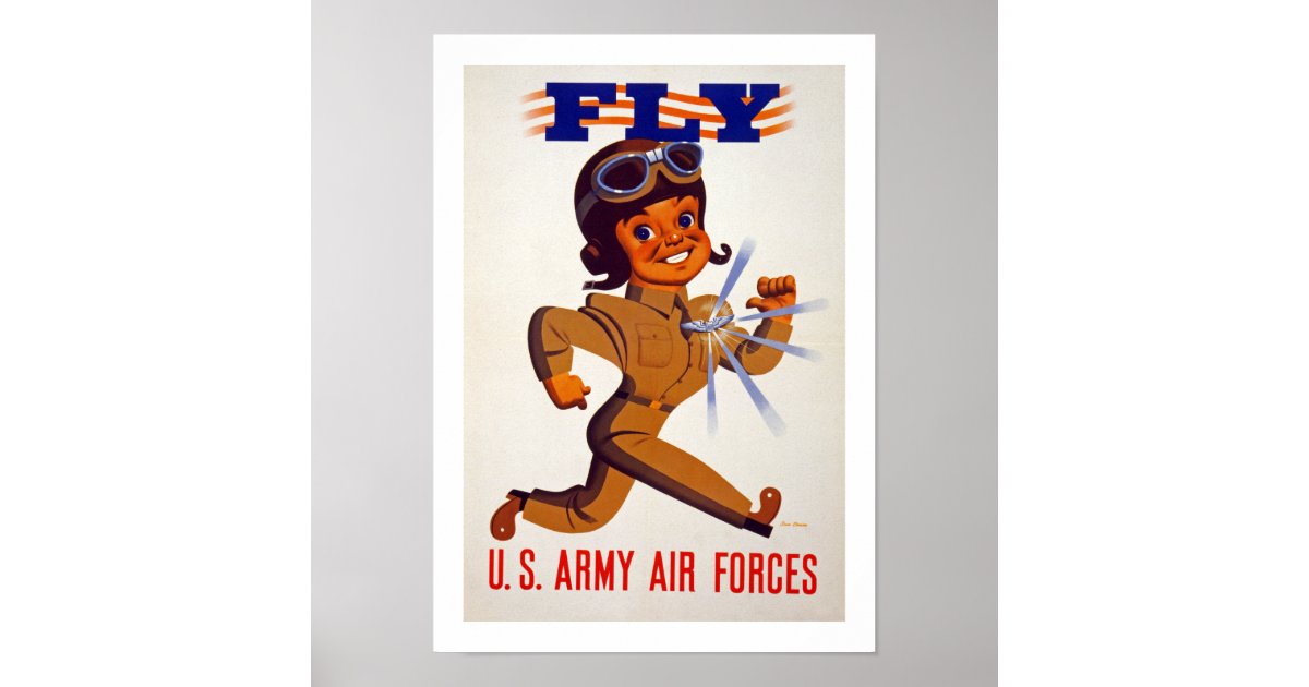 Fly - US Army Air Force Poster | Zazzle.de