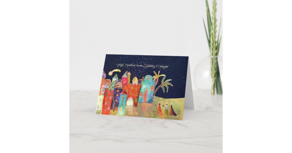 Frohe Weihnachten auf Holländer, drei weise Männer | Zazzle.de