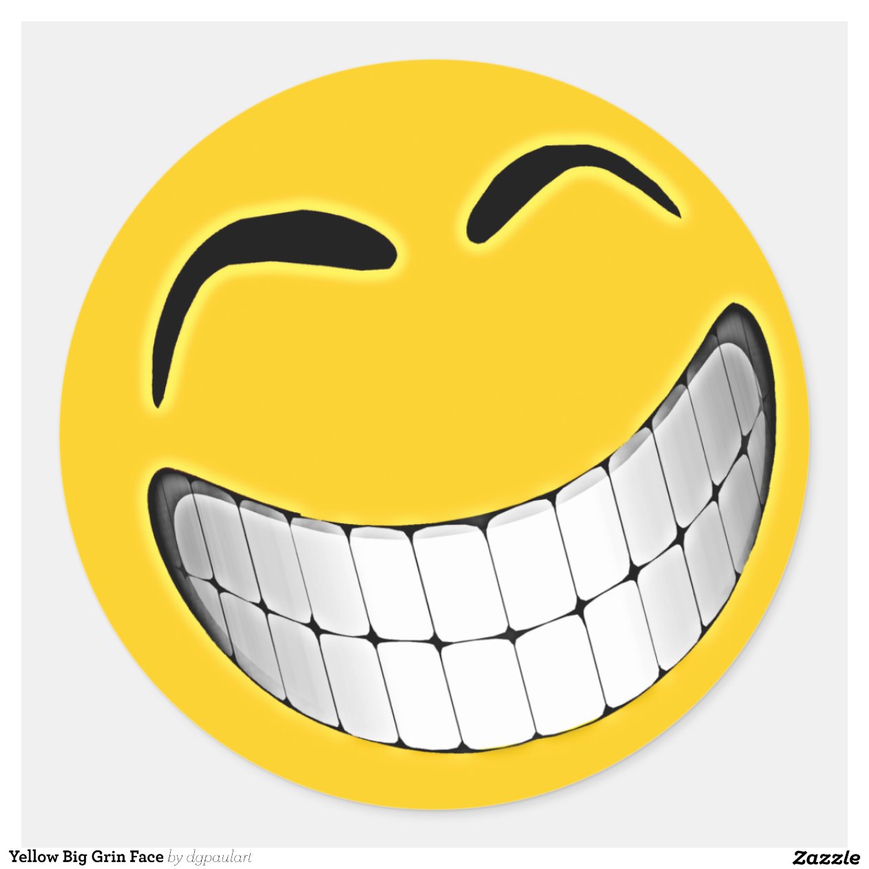 gelber_grosser_grinsen_smiley_runder_aufkleber ...