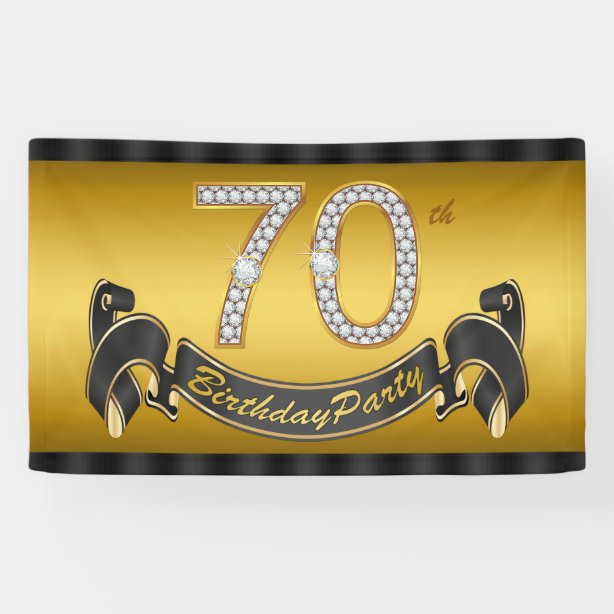 70 Geburtstag Banner | Zazzle.de