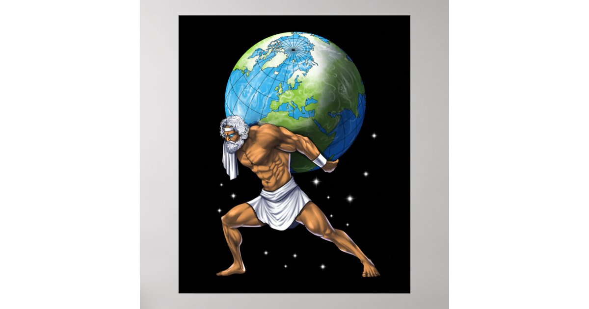 Griechischer Mythologie, Gott Atlas Poster | Zazzle.de