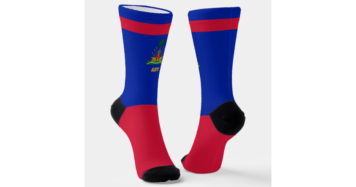 Haitianische Modesocken, Haitianische Flagge, patr Socken | Zazzle.de