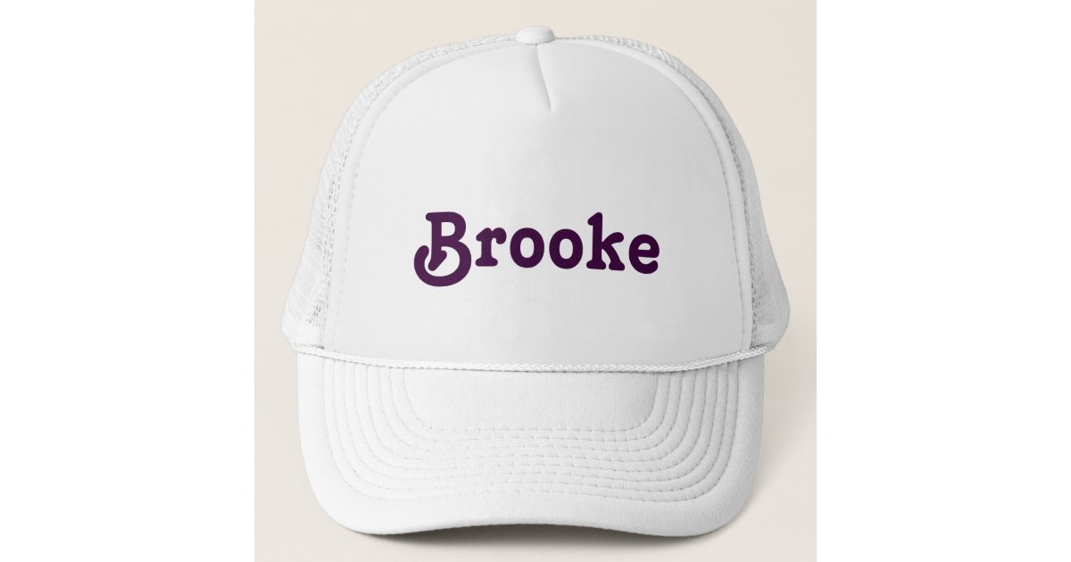 Hat Brooke Truckerkappe | Zazzle.de