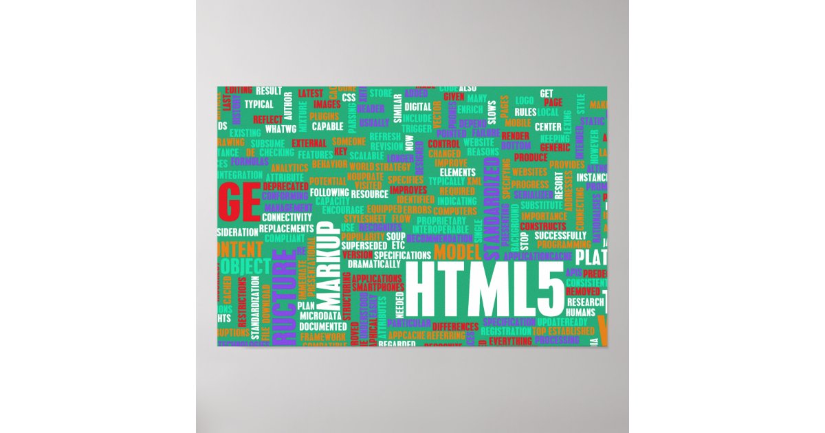 HTML 5 oder HTML5 Poster | Zazzle.de