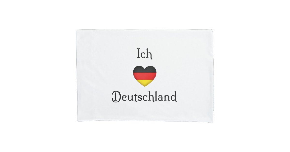 "I heart Germany" "Ich Liebe Deutschland" Pillow C Kissenbezug | Zazzle.de